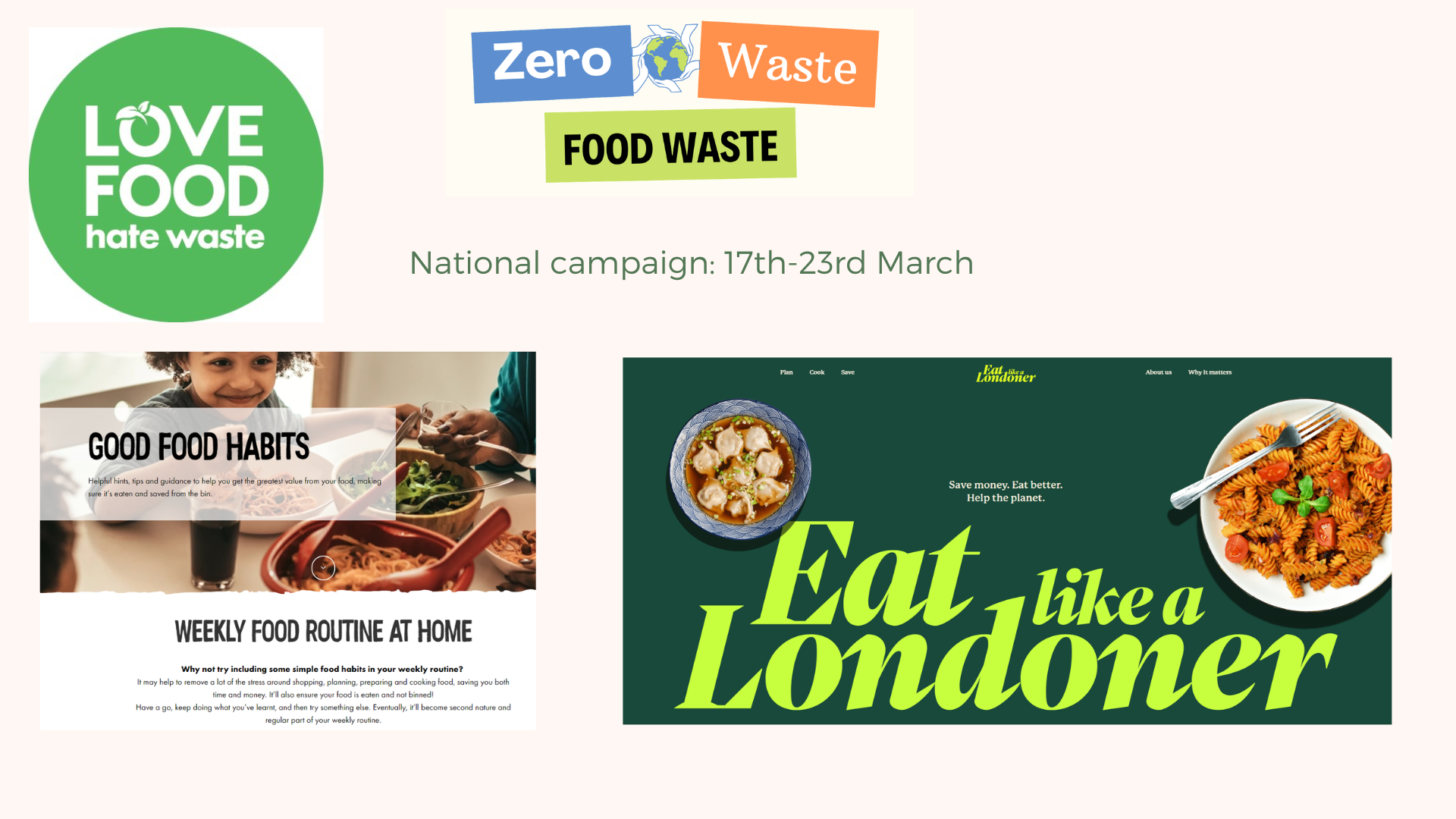 Waste-reduction spotlight: Food Waste – Eco Show and Tell
